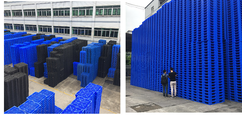 海运一次性黑色塑胶卡板出货打托栈板田字型塑料托盘四面进叉拖板-阿里巴巴