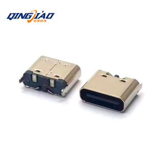 USB连接器 TYPE C2P母座立式贴片简易型充电口 安卓充电接口母头-阿里巴巴