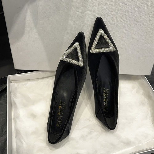 2873-K36 Korean version flat shoes women's shoes Xishi suede shallow ...