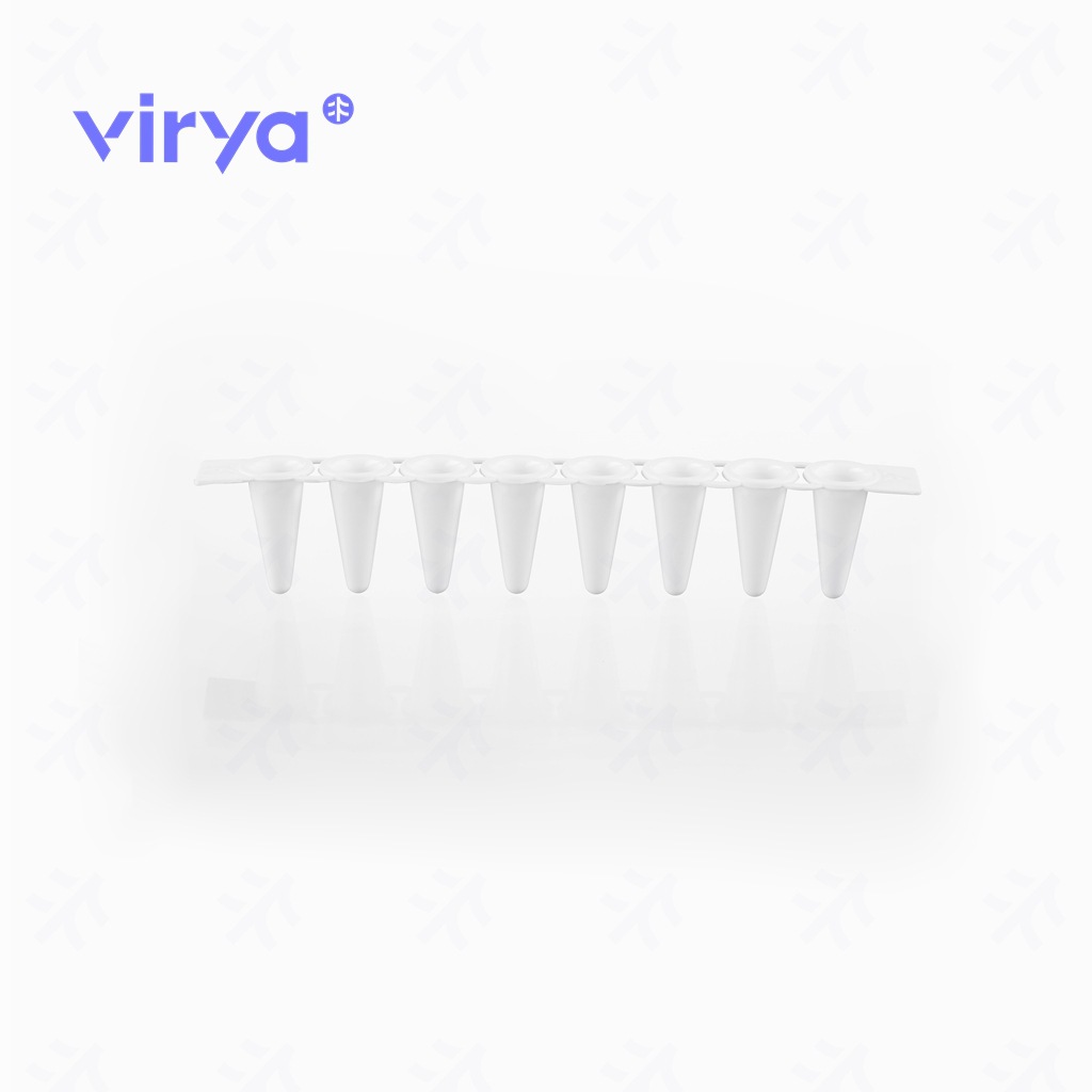 Virya孔型平盖PCR0.2ml八连排管透明管 3310273-阿里巴巴