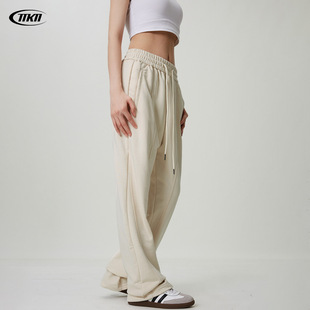11KN美式复古休闲裤街头宽松直筒垂感秋冬百搭Cleanfit街舞运动裤-阿里巴巴