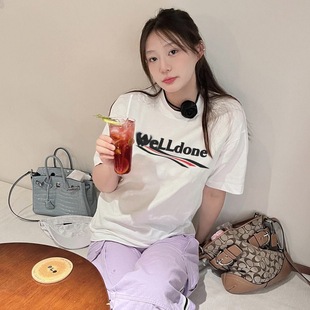 WE11DONE TRACK小众潮牌美式夏季宽松男士情侣上衣百搭短袖T恤ins-阿里巴巴