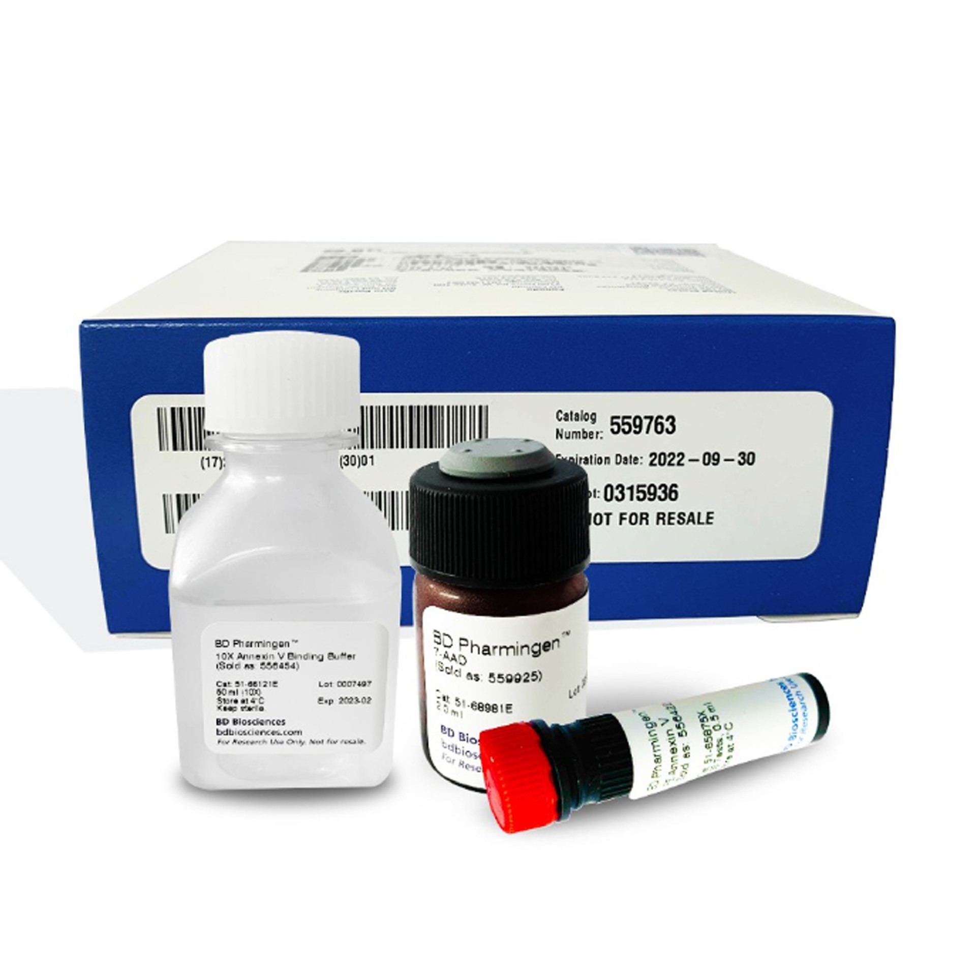 BD Pharmingen 559763 Annexin V-PE 细胞凋亡检测试剂盒 100T/盒-阿里巴巴