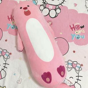 小红书可爱海狸loopy玩偶毛绒玩具长条生日礼物露比公仔睡觉-阿里巴巴