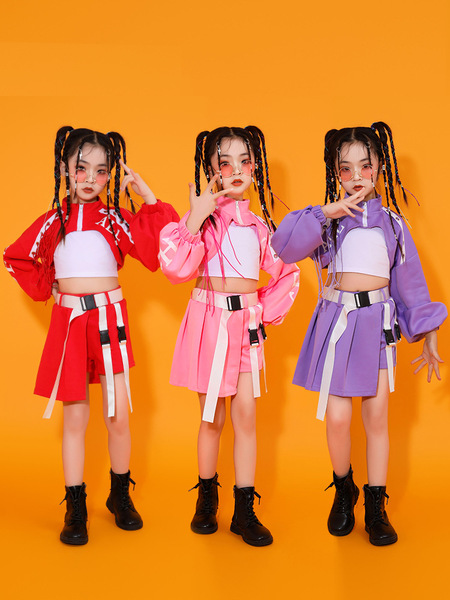 Hip hop dance costumes for girls Girls jazz rapper singers street jazz ...