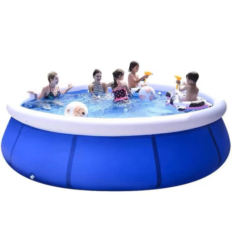 Round Inflatable Swimming Pool Large Household Adult Children Thickened ...