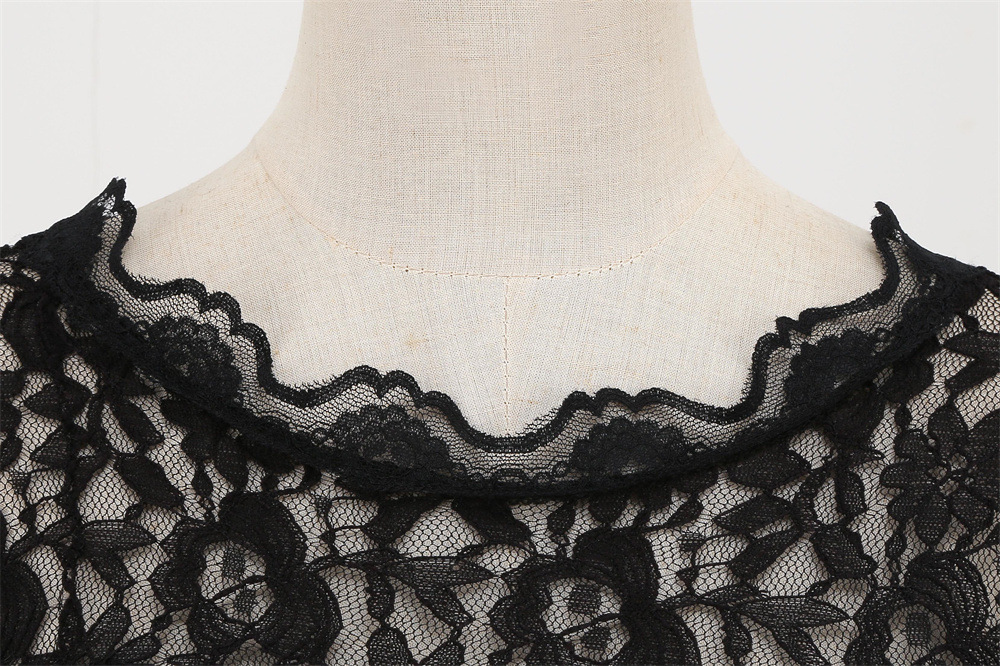 Halloween Women's Lace Prom Dress Elegant Horror Vintage Dress