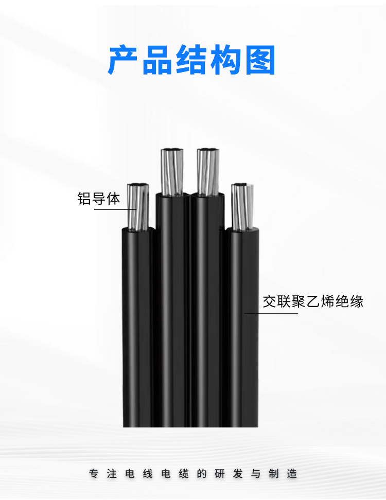 架空集束电缆 BS1-JKLYJ 2*10 16 25 4*16 25 35 50平行集束导线-阿里巴巴