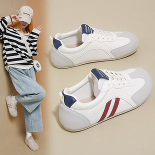 K3910德训小白鞋女2025秋季ins韩版增高新款学生跑步运动休-阿里巴巴