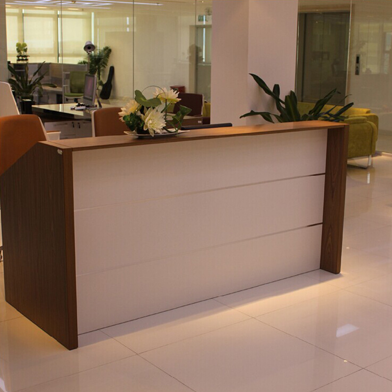 前台桌接待台办公家具简约现代板式公司迎宾台收银吧台服务台-阿里巴巴