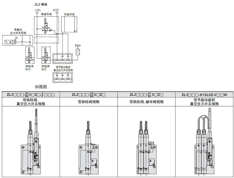 SMC多级真空发生器ZL3H04-ZL3H06-ZL3H04V-ZL3H06V-K15LOZ-G-GN-B-阿里巴巴