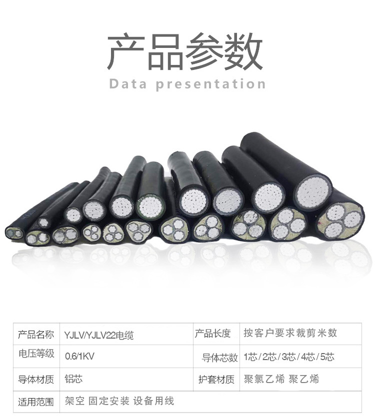国标YJLV架空铝芯电缆低压三相四线YJLV22地埋3*25+1*16 3550平方-阿里巴巴