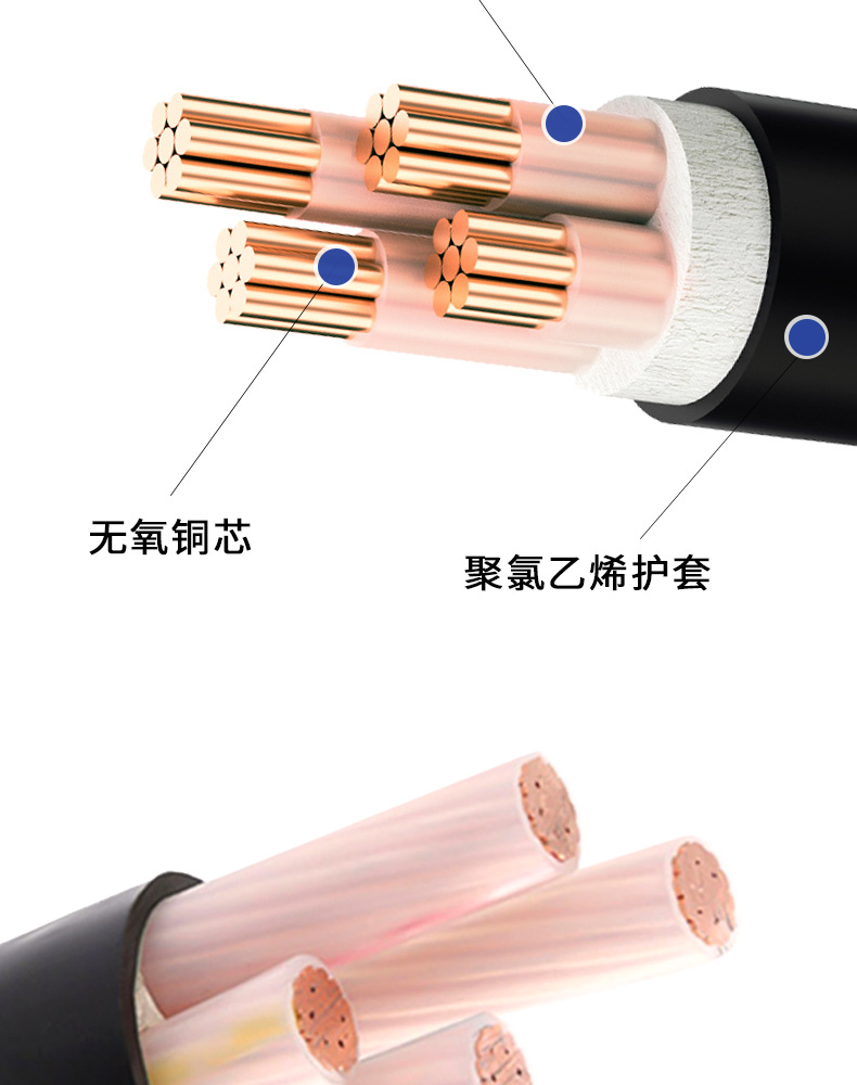 ZC-YJV4芯铜芯电力电缆50/70/95/120/150/185/240/300平方-阿里巴巴