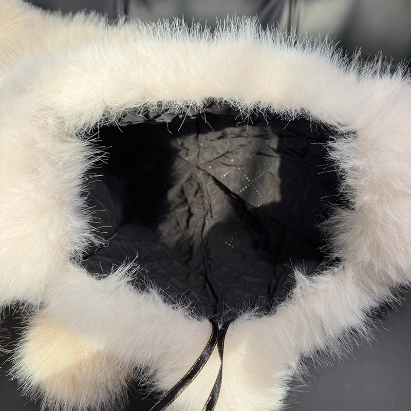 可爱小熊帽子加厚保暖防风雷锋帽护耳帽秋冬防寒包头帽猫耳毛绒帽-阿里巴巴