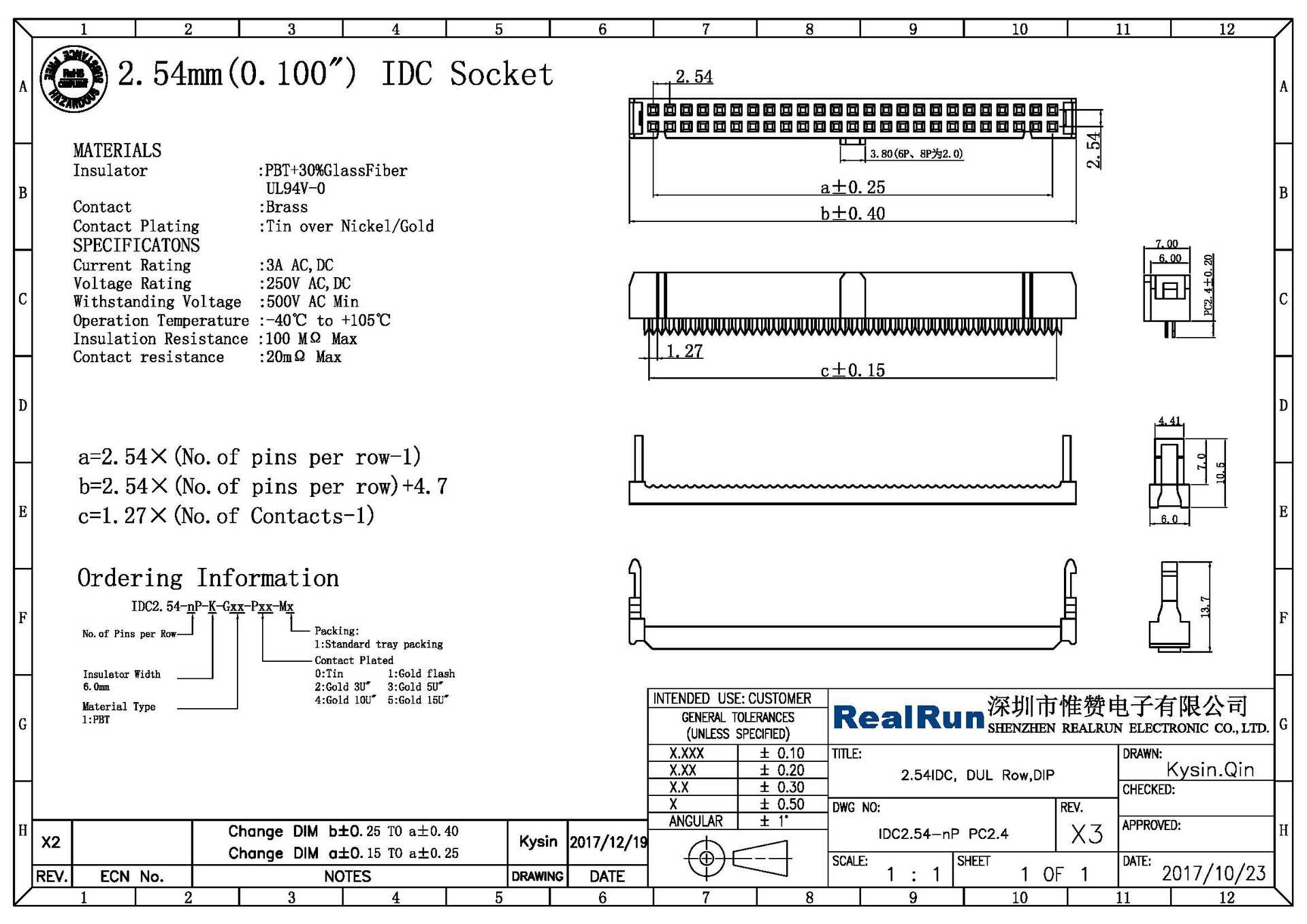供应idc灰排线压线头2.54IDC三件式蝴蝶扣 34Pin LED屏线压线头-阿里巴巴