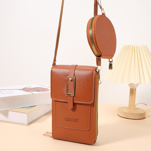 ENDAYCON 透明触屏手机包两件套斜挎小包多功能手机女包零钱袋竖-阿里巴巴