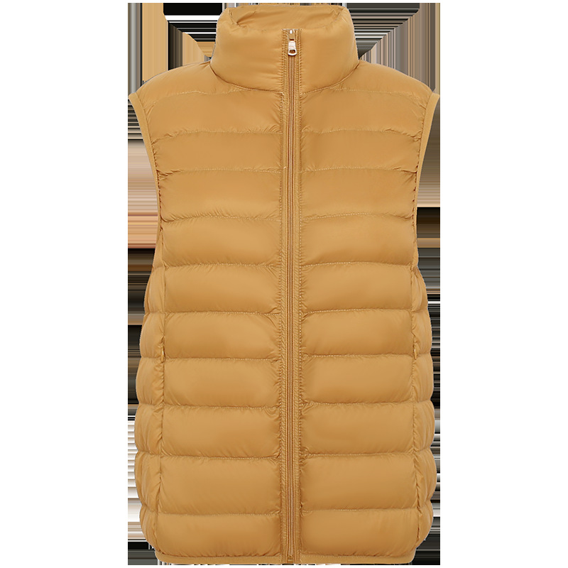 2023 New in stock Women's stand collar down jacket vest lightweight ...
