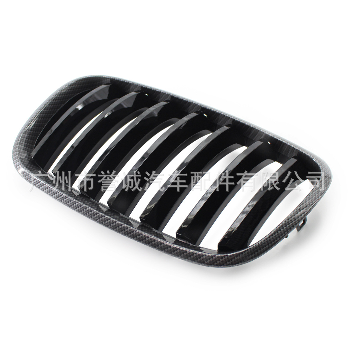 适用于宝马E70 X5 08-13年半碳纹亮黑单线中网 改装前脸进气格栅-阿里巴巴