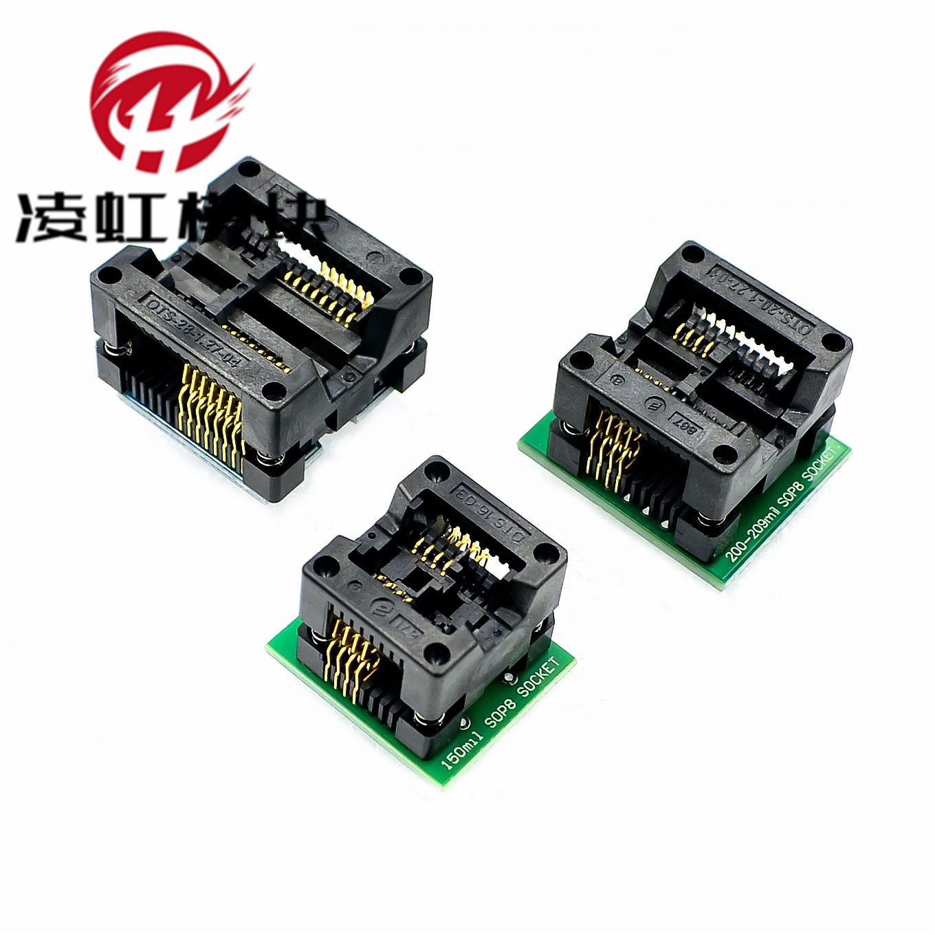 SOP8/SOP16转DIP8 SA602镀金IC测试座 转换座 烧录座150/200mil-阿里巴巴
