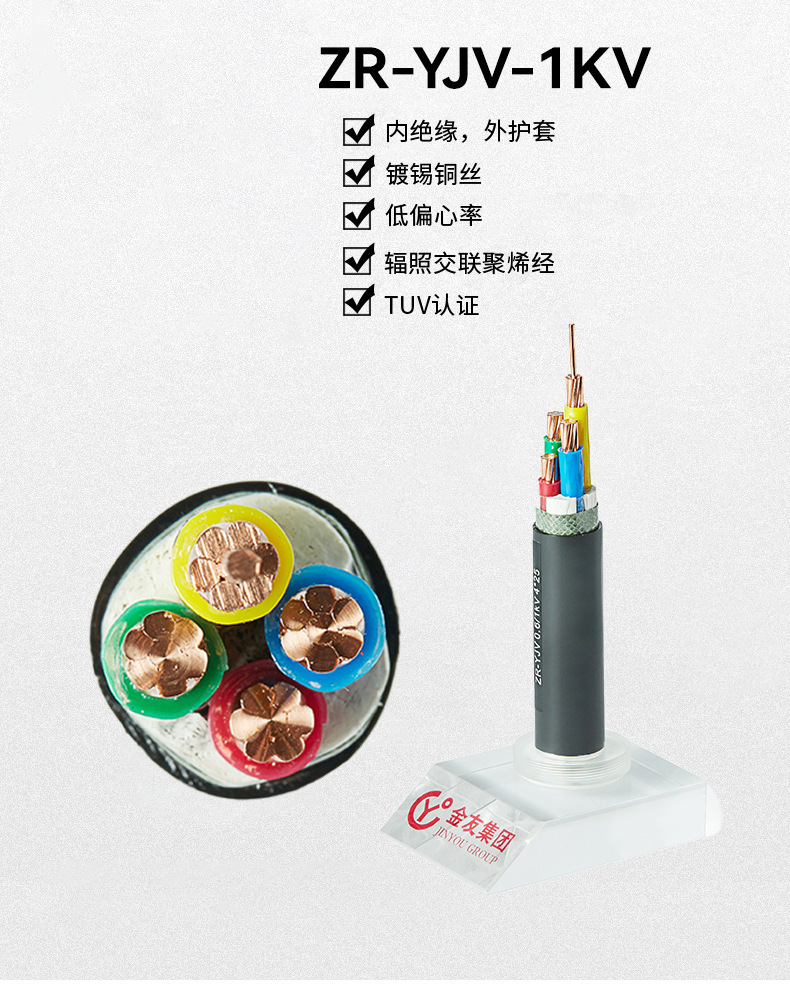 ZR-YJV-1KV 4x25 铜芯无卤低烟电力电缆电力工程光伏电站电线电缆-阿里巴巴