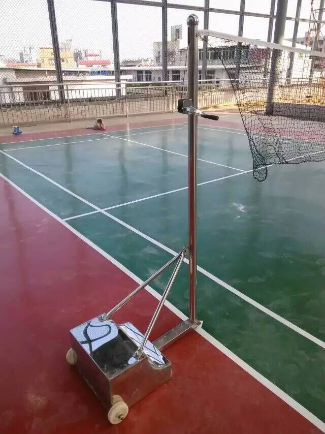 工厂生产羽毛球柱室外折叠球架 多用排球架三用球柱便携式网球架-阿里巴巴
