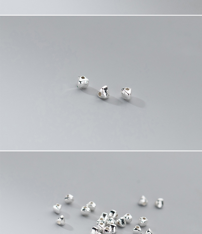 S925银三角形立体碎银子散珠手工材料配件DIY手串编绳隔珠S0994-阿里巴巴