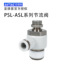 亚德客节流阀ASL/PSL4/6/8/10/12-M5/01/02/03/04气动调速阀接头-阿里巴巴