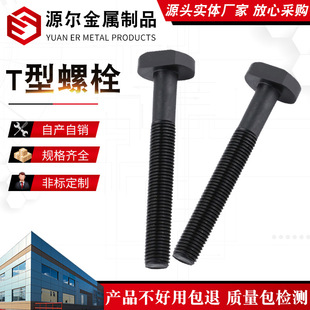 实体厂家高强度T型槽用螺栓 机床螺栓GB37压板螺丝 T形螺母发黑-阿里巴巴
