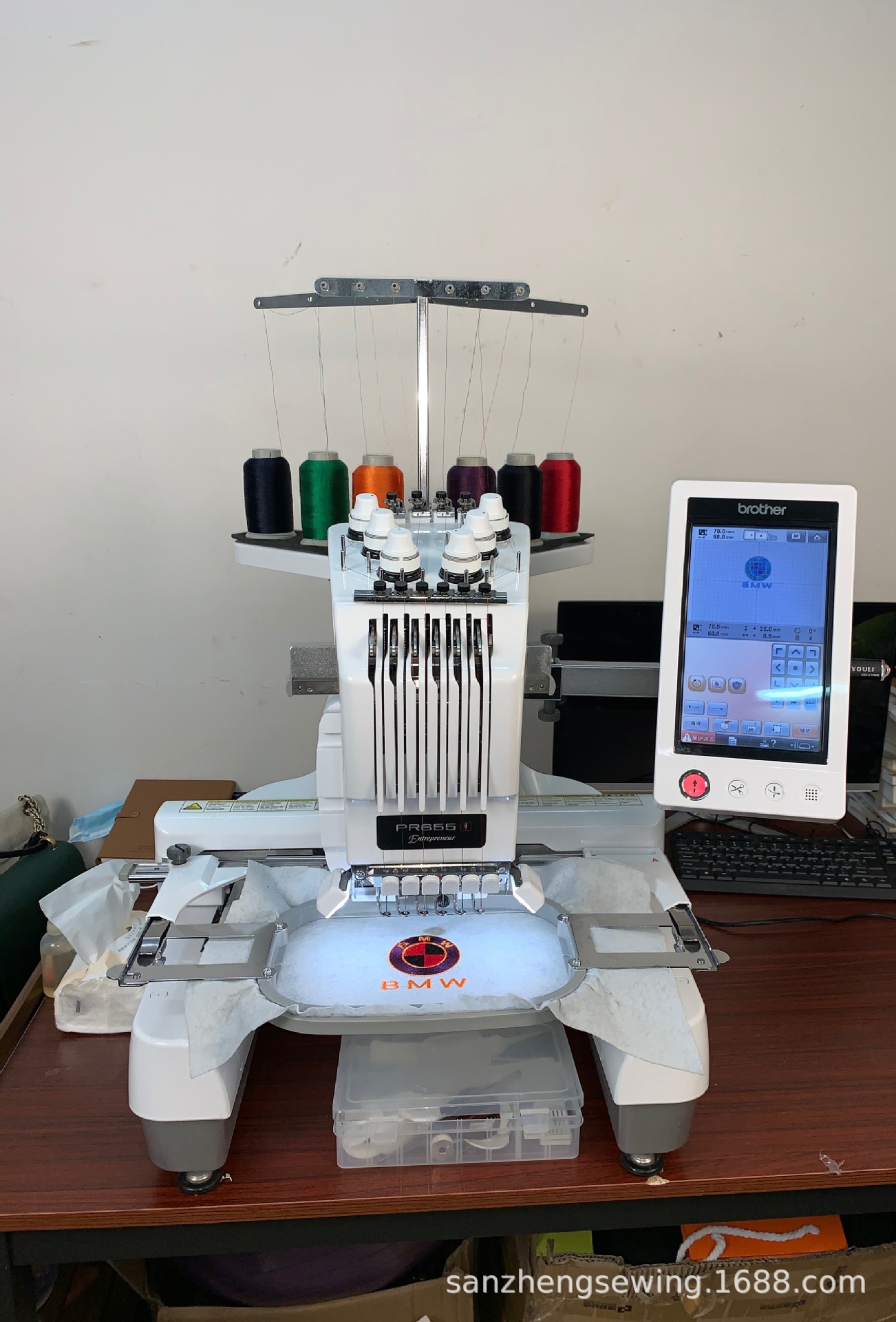 二手兄弟绣花机出租，单头绣花机出租 商场专卖店绣花刺绣活动，-阿里巴巴