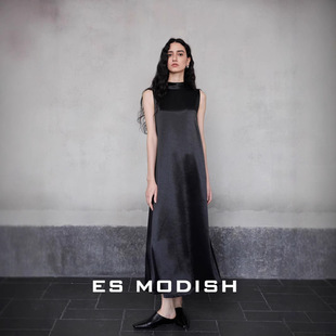 ES MODISH 春季新品韩系名媛风高端无袖女生连衣裙(不可拆卸领带)-阿里巴巴