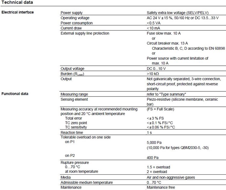 SIEMENS西门子QBM2030-1U压差传感器变送器QBM2030-5,QBM2030-30-阿里巴巴