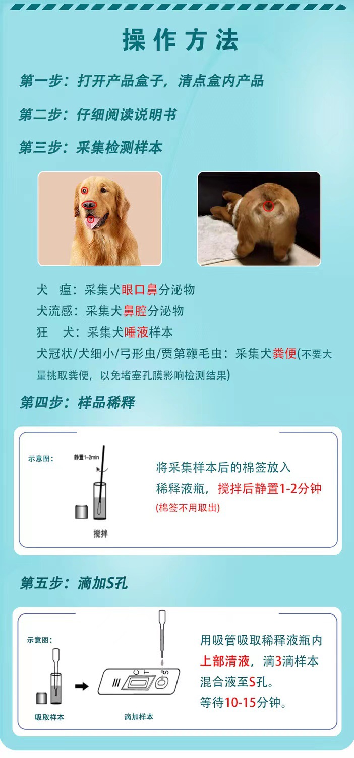 宠物试纸犬细小CPV+犬冠状CCV二联卡测试卡-阿里巴巴