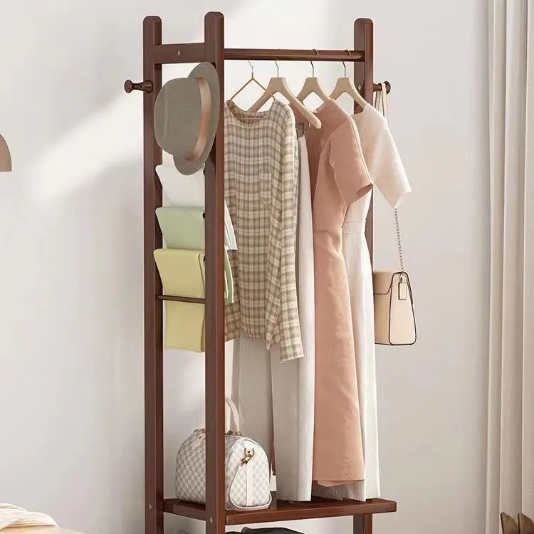 Supply Chinese Retro Floor Hanger Multi-Functional Coat Rack Simple ...