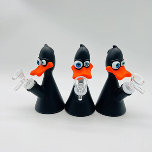 厂家多款式 唐老鸭水烟壶 硅胶烟斗 Duck Water Pipe-阿里巴巴