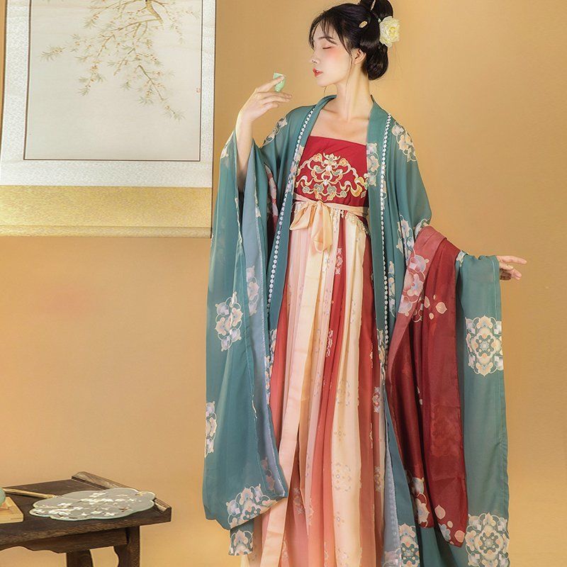 Adult hanfu female 2022 new art myrobalan skirt is a type of big sleeve ...
