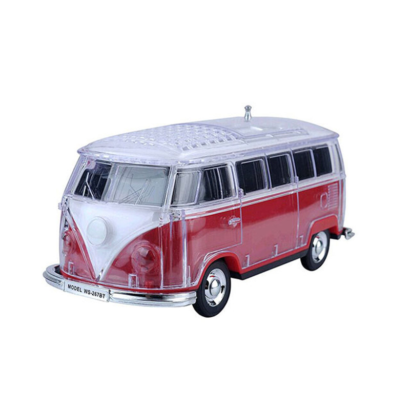 WS267巴士七彩灯水晶车模蓝牙音箱双喇叭低音炮小音响car speaker-阿里巴巴