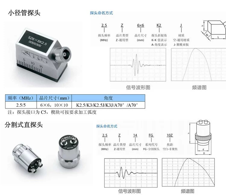 正品SIUI汕超2.5Z8*12K2.5超声波探伤仪斜探头横波金属无损探头-阿里巴巴