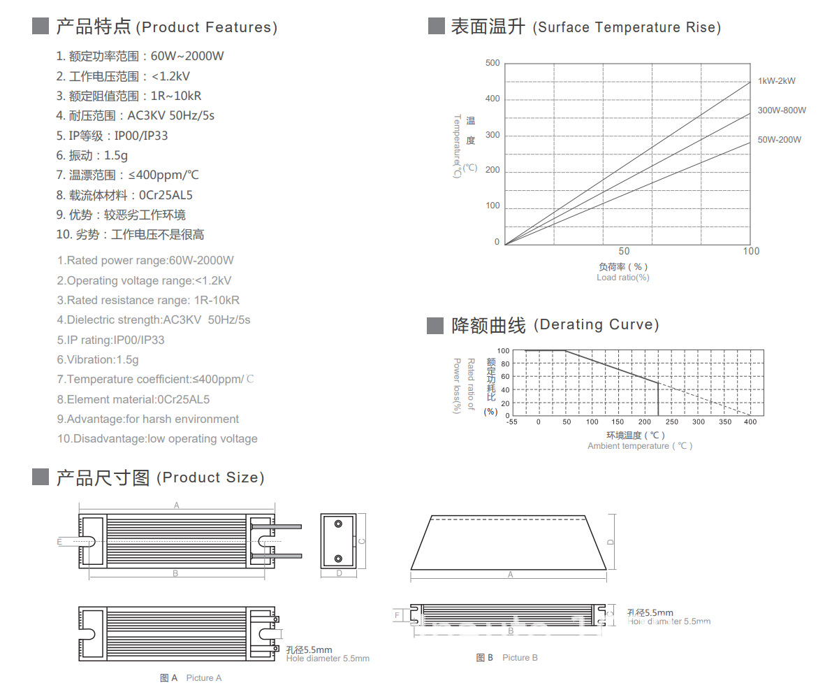 鹰峰RXLG铝壳电阻 EAGTOP铝壳刹车电阻 线绕伺服充电泄放制动电阻-阿里巴巴