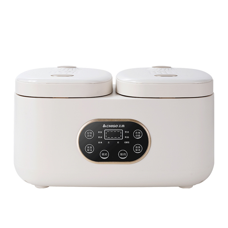 Zhigao intelligent touch screen double liner rice cooker 4L large ...