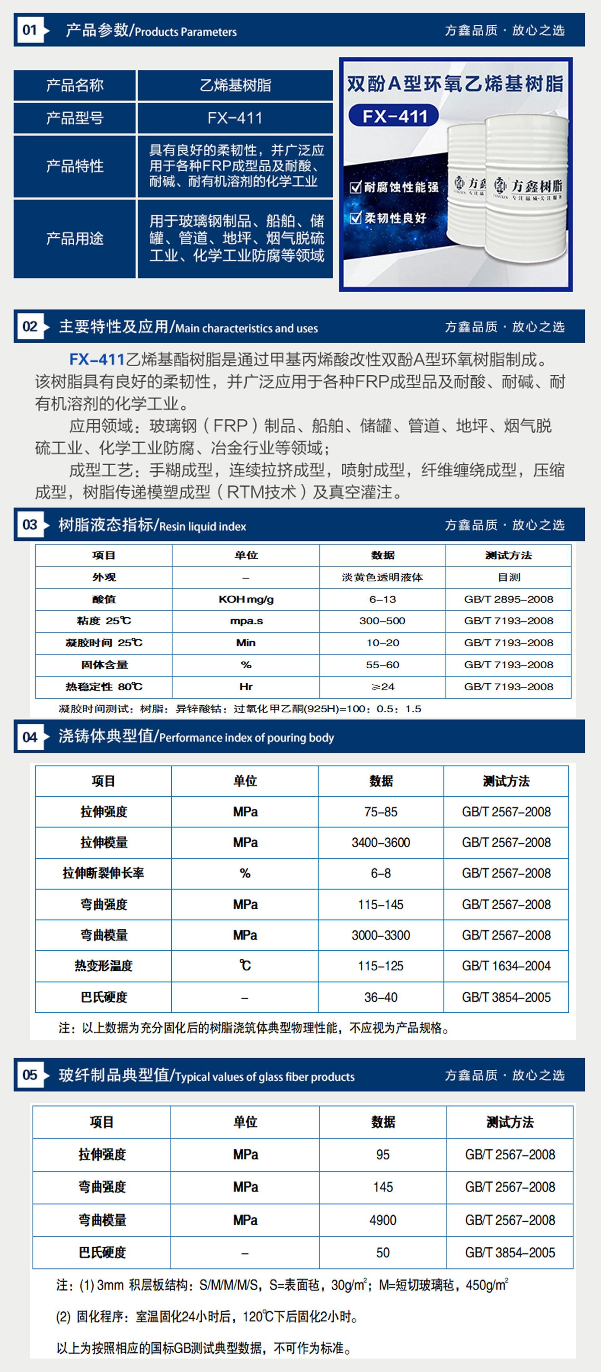 方鑫树脂 411 双酚A型环氧乙烯基树脂 耐酸耐碱-阿里巴巴