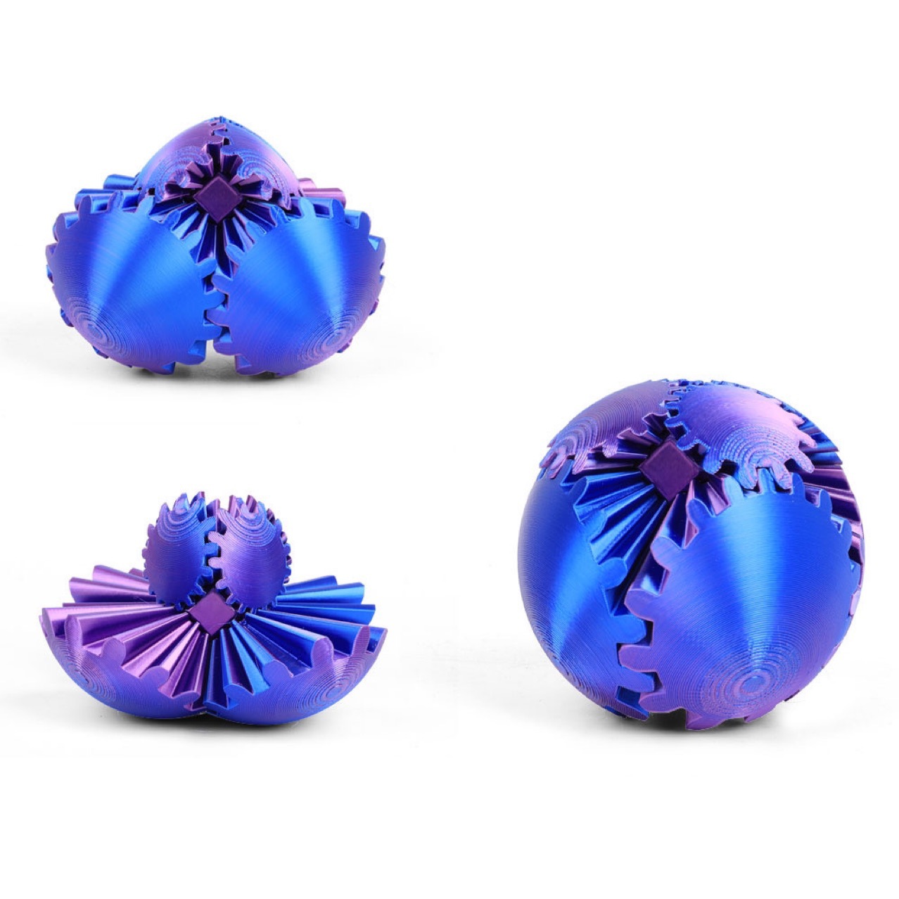 3D打印 Gear Ball 3D Printed Gear Ball Spin Ball齿轮球-阿里巴巴