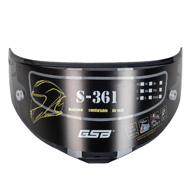 GSB头盔镜片原装GSB S361头盔镜片日夜通用适配MOTORAX摩雷士R50S-阿里巴巴