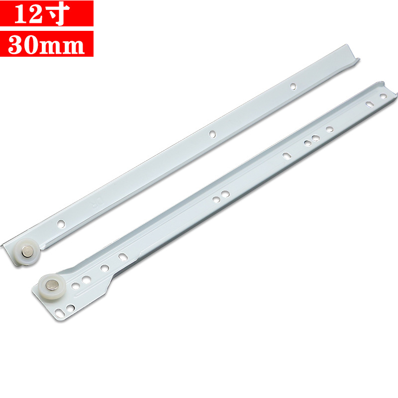 Supply Drawer Two Segments Guide Rail Roller Guide Rail Drawer Slideway ...