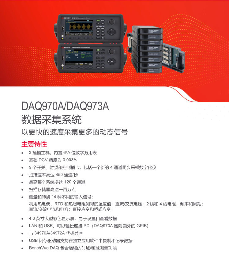 KEYSIGHT是德DAQ970A数据采集仪 替代34970A72A 内置六位半万用表-阿里巴巴