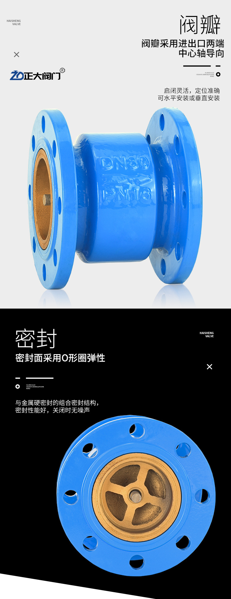 HC41X-16法兰消声止回阀消音立卧式钢体单向阀厂家直销DN80 100-阿里巴巴