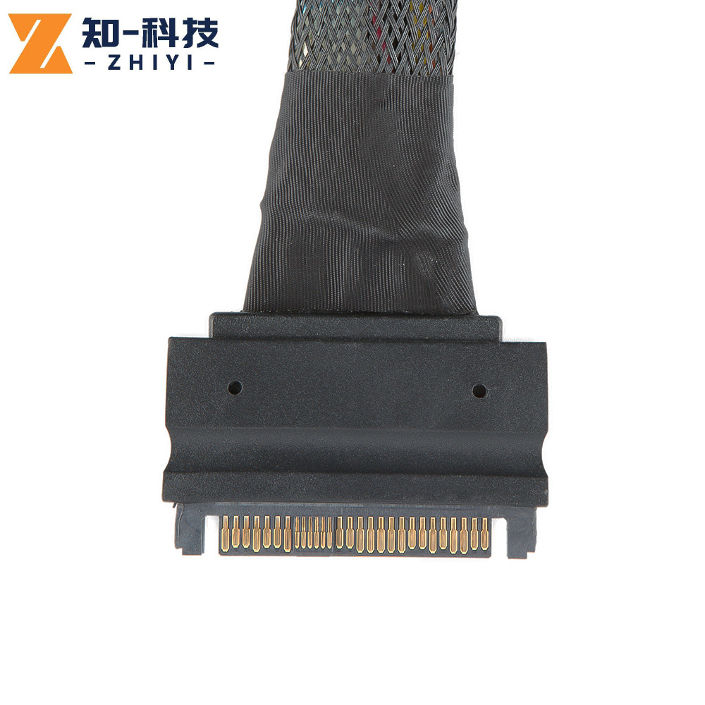 SFF 8639 U.2 SAS 68P 转 SFF 8639公对母转接线高速传输线延长线-阿里巴巴