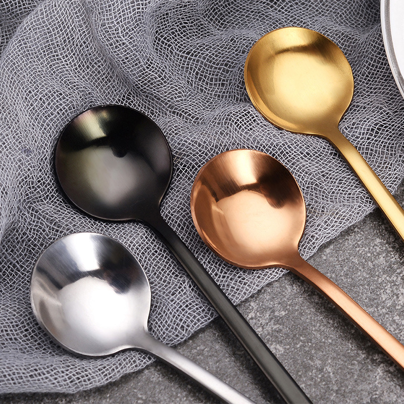 Cross border 304 stainless steel creative stirring coffee spoon ...