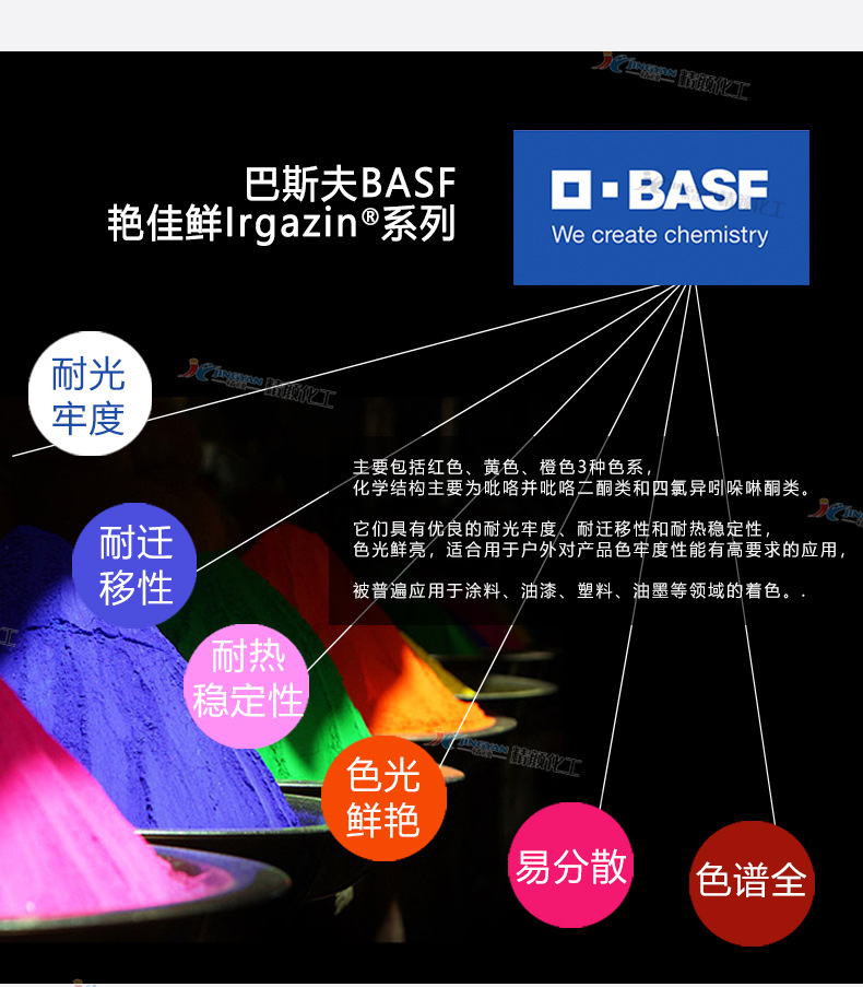 巴斯夫K3840SQ大红色颜料德国BASF颜料红254艳佳鲜耐高温有机颜料-阿里巴巴
