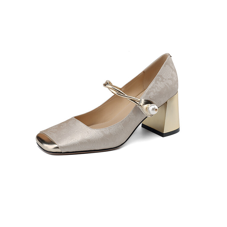 CHIKO Journi Square Toe Block Heels Mary Jane Shoes