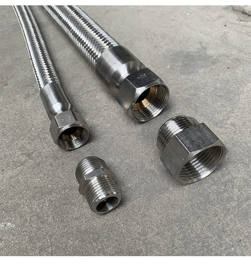 304不锈钢波纹管金属软管 冷热水进水高压防爆挠性连接管编织软管-阿里巴巴